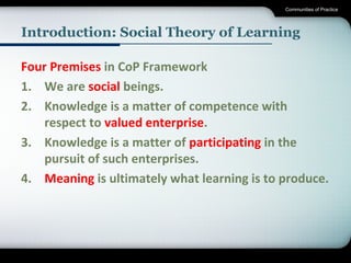 Communities of Practice | PPT