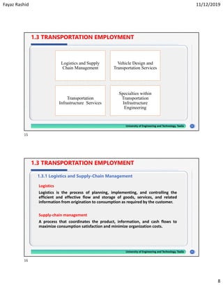 Chapter 1 & 2 Traffic and Highway Engineering | PDF