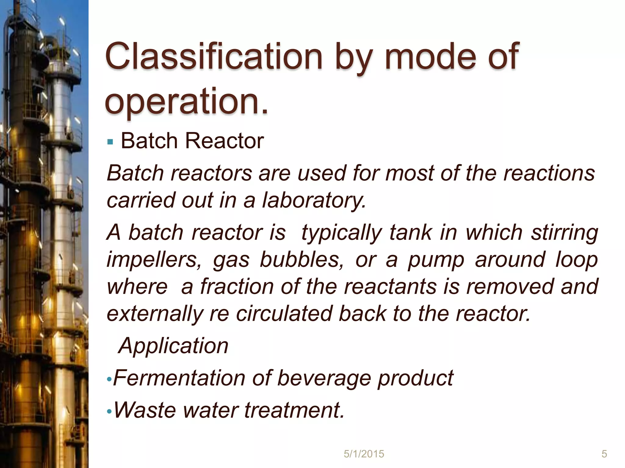 Chemial Reactor by Manish | PPTX