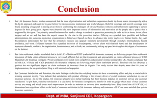 A Study on Claim Settlement amid Life Insurance Segment In India | PPT