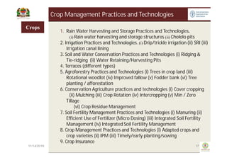 CSA guideline - A ladder to successful agriculture in Tanzania | PDF
