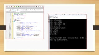 Basic C Structure and related terms with example | PPTX
