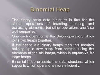 binomial & fibonaccci heap by priya | PPTX