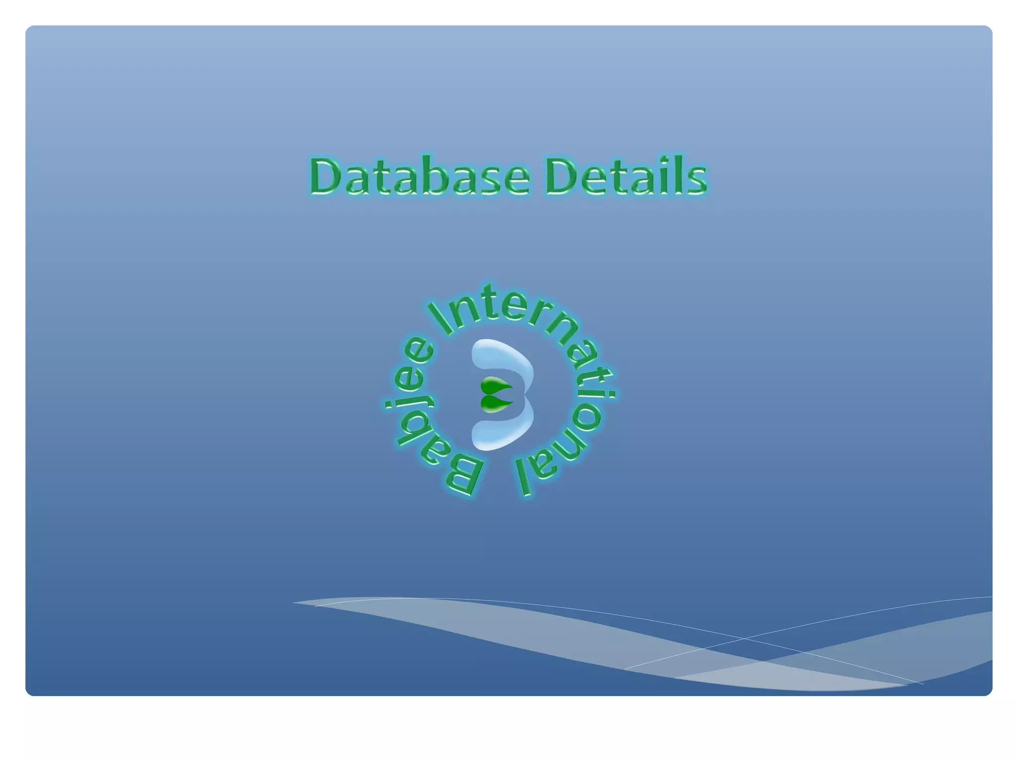Campaign Datbase Presentation Ppt