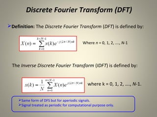 Discrete Fourier Transform | PPT