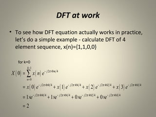 Discrete Fourier Transform | PPT