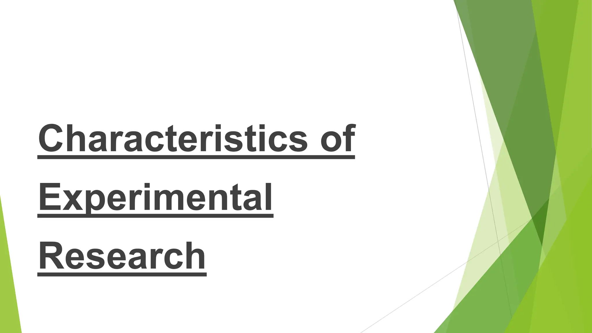Final presentation on experimental research | PPTX