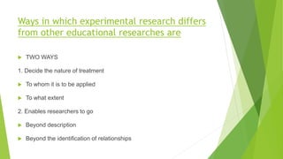 Final presentation on experimental research | PPTX