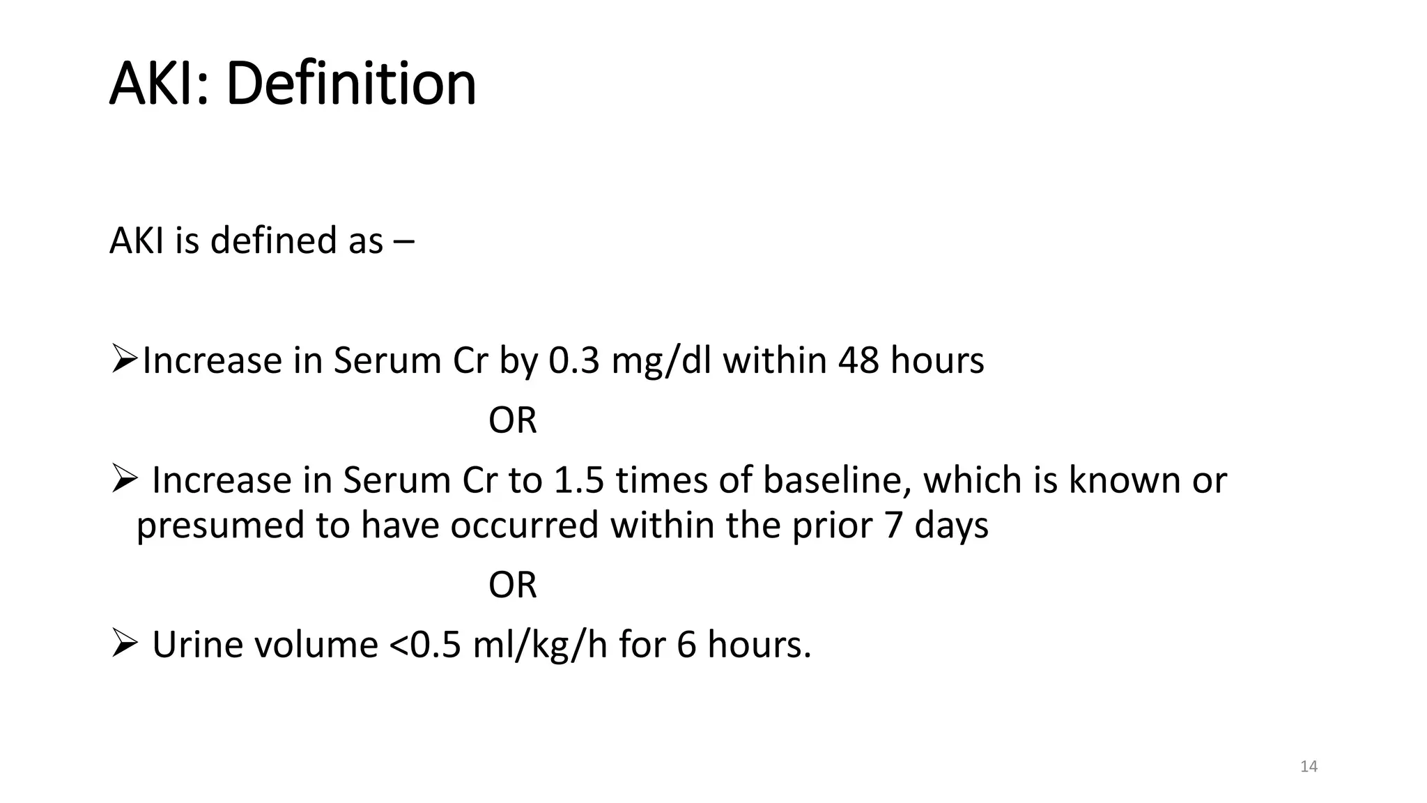 Final presentation on Acute kidney injury AKI and Chronic kidney disease CKD in TUTH emergency ...
