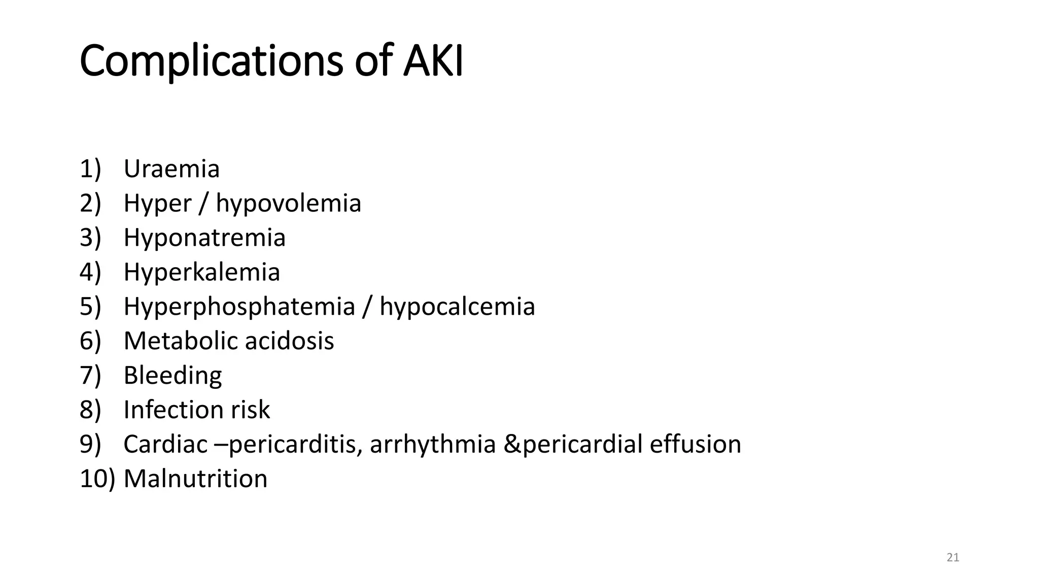 Final presentation on Acute kidney injury AKI and Chronic kidney ...