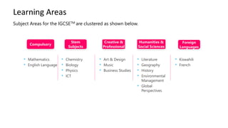 The IGCSE Curriculum workshop Presentation | PPTX