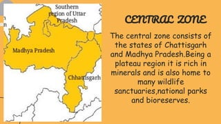 Zones of india | PPTX