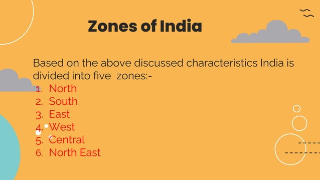 Zones of india | PPTX | Asia Travel | Travel Locations