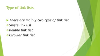 Link list presentation slide(Daffodil international university) | PPTX | Programming Languages ...