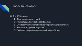 Final Presentation for Project Management | PDF