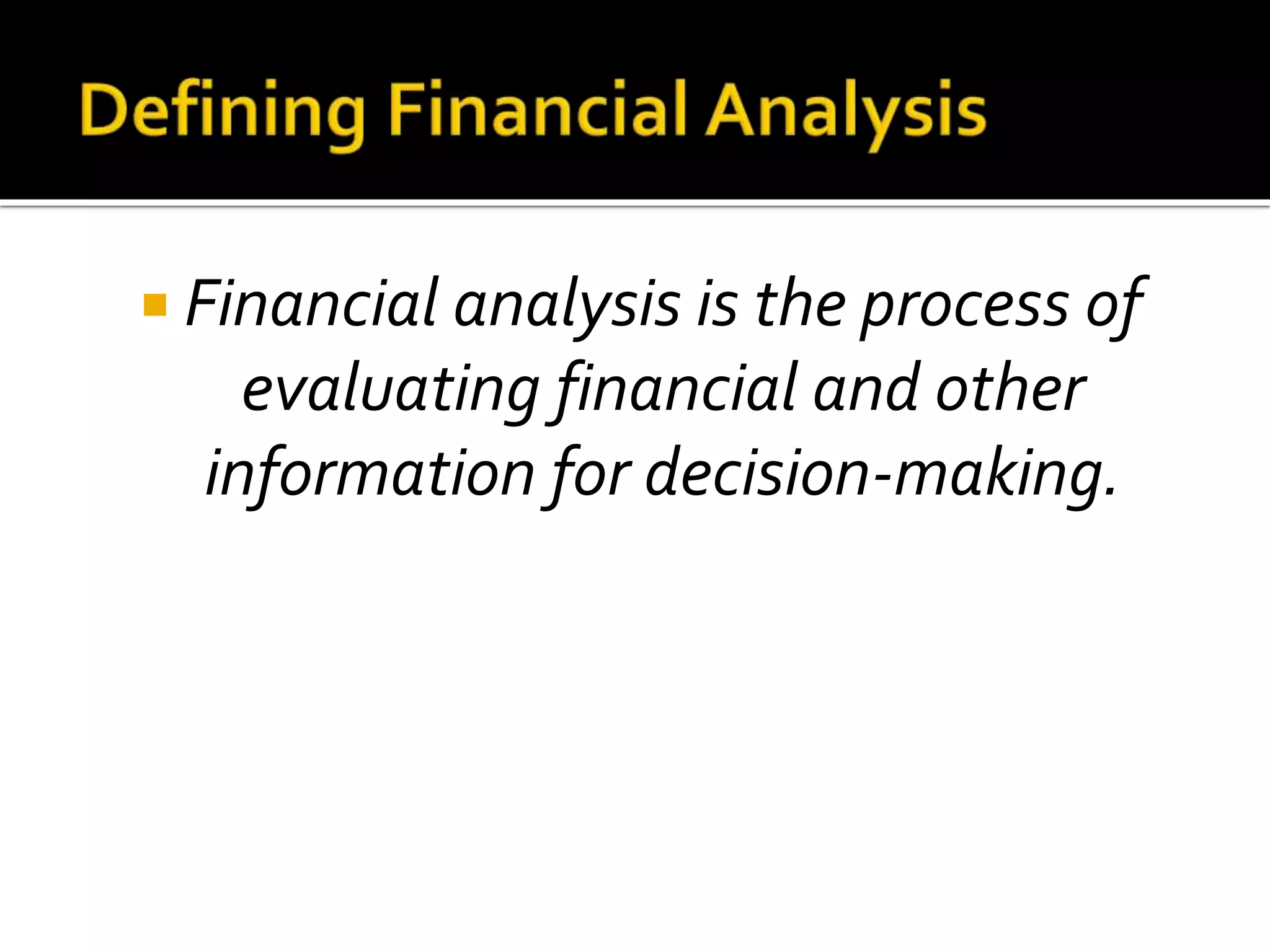 Financial Reporting And Analysis | PPTX