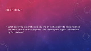 Hard-drive Analysis | PPTX