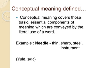 Semantics (Introduction To Linguistics) | PPTX