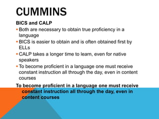 Final presentation language acquisition theory | PPTX