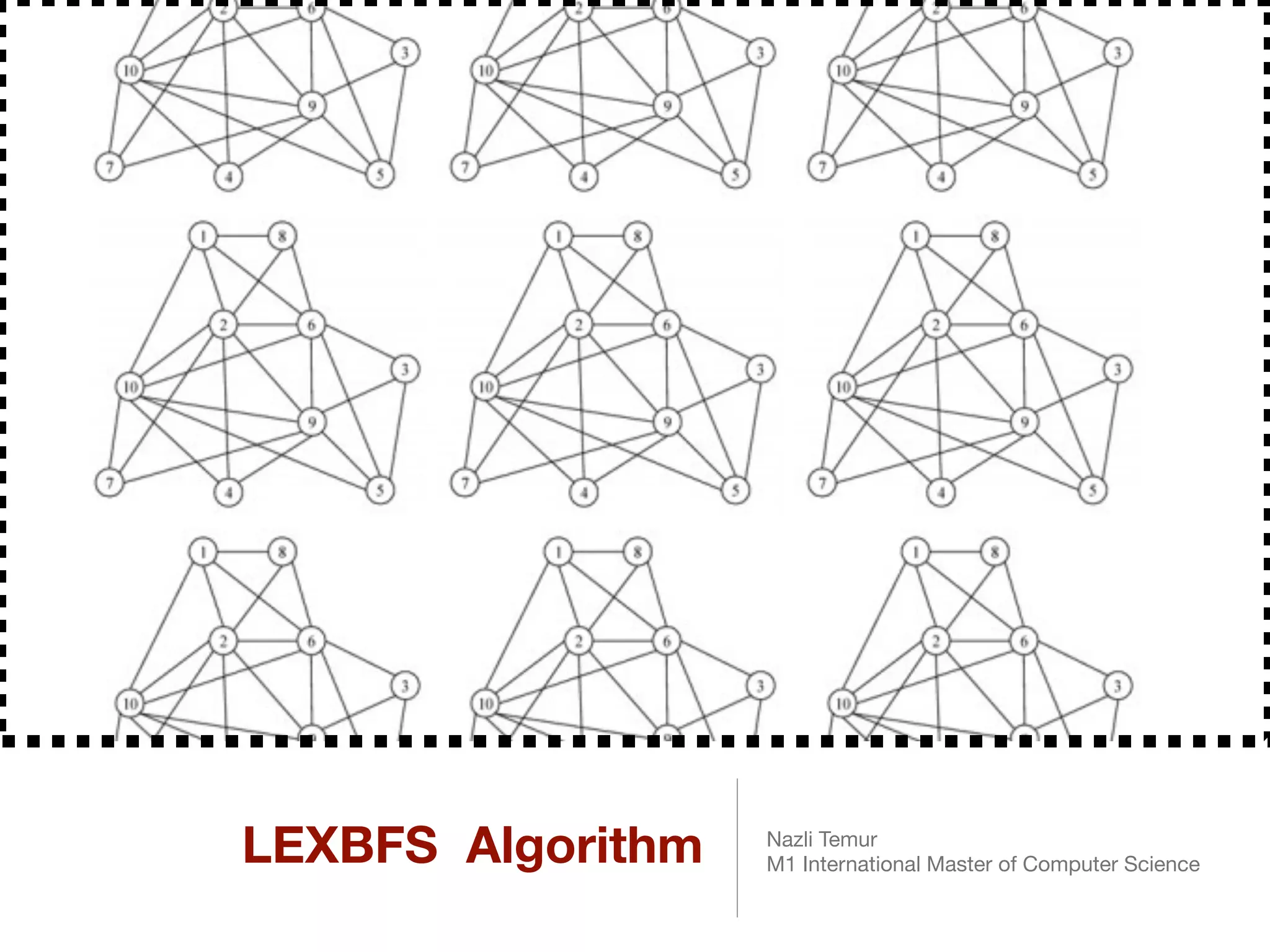 LexBFS-Minimal VertexSeparators Final Presentation | PDF