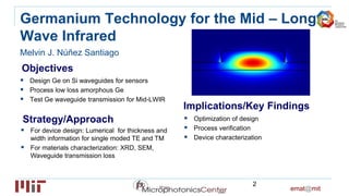 Germanium Technology for the Mid-Long Wave Infrared | PPT