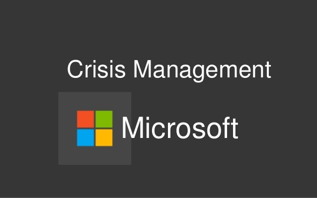 Microsoft_PR Crisis Management
