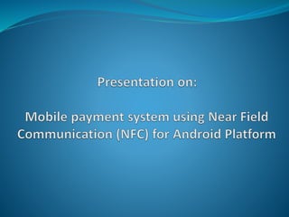 CSE Final Year Project Presentation on Android Application | PPTX