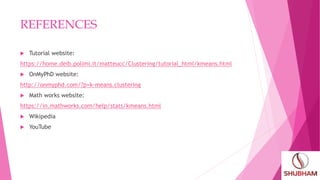 K MEANS CLUSTERING | PPTX