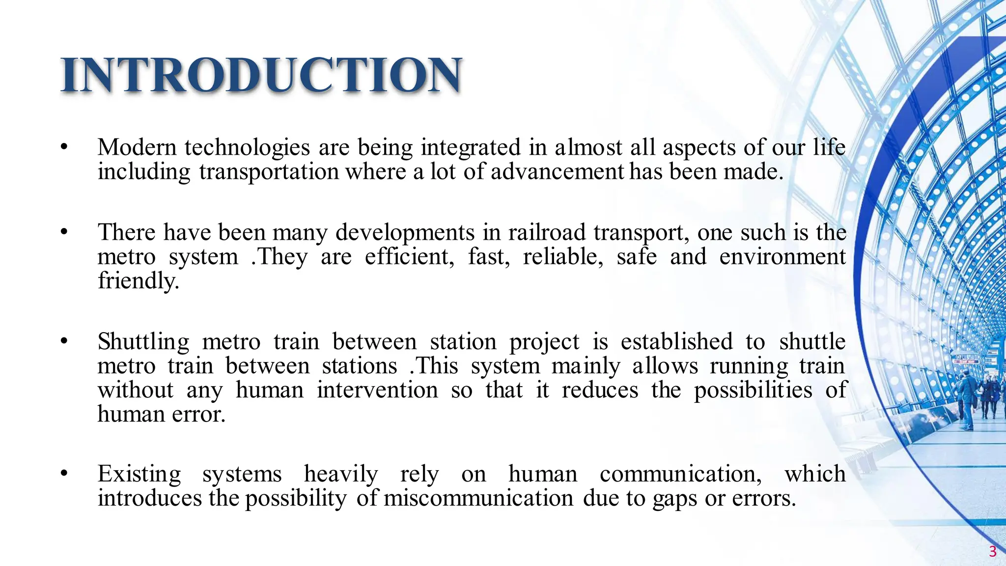 a presentation on a train which consist of lcd display | PPT