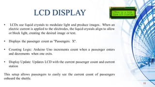 a presentation on a train which consist of lcd display | PPT