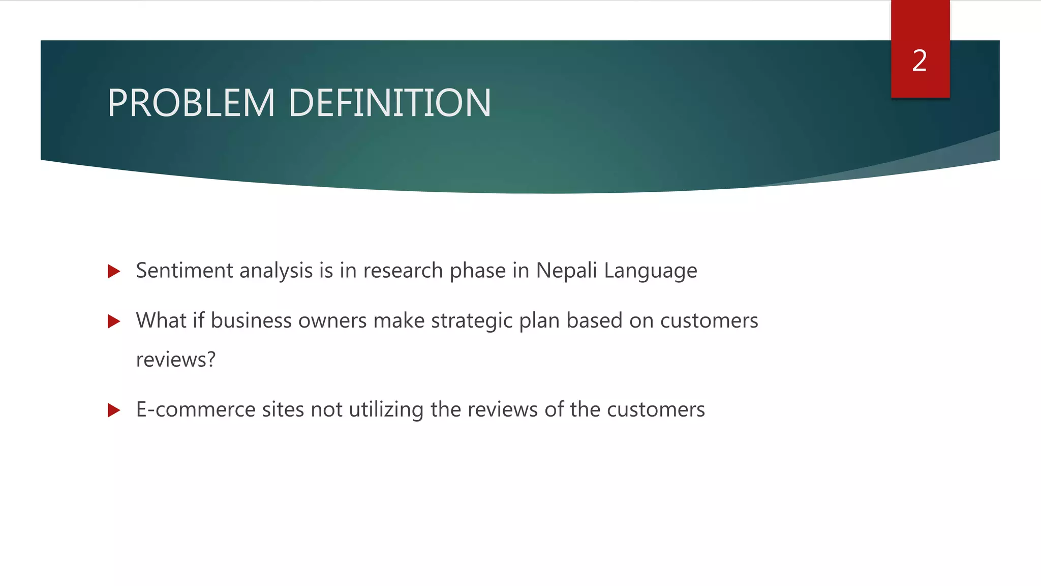 Sentiment Analysis on Nepali sentences | PPT Sentiment Analysis on Nepali sentences | PPT