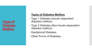 Diabetes Mellitus | PPTX