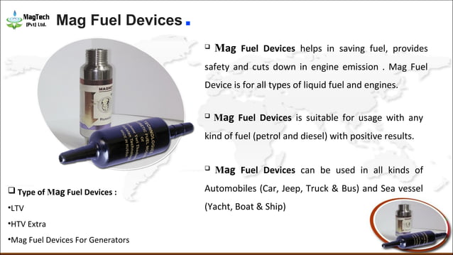 Presentation on Mag Fuel Device (Vehicles) | PPT | Chemistry | Science