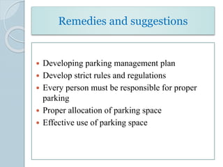 Final presentation of parking | PPTX