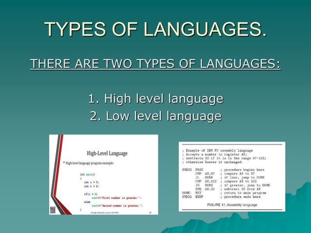 High level and Low level Language | PPT