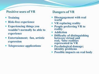 Final presentation of virtual reality by monil | PPTX