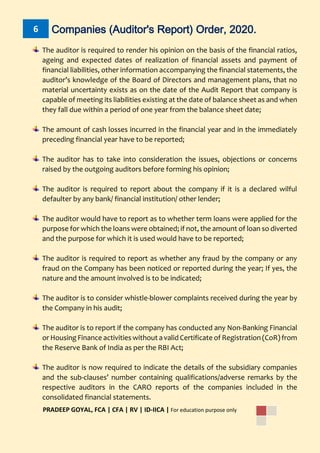Companies (Auditor's Report) Order, 2020 | PDF