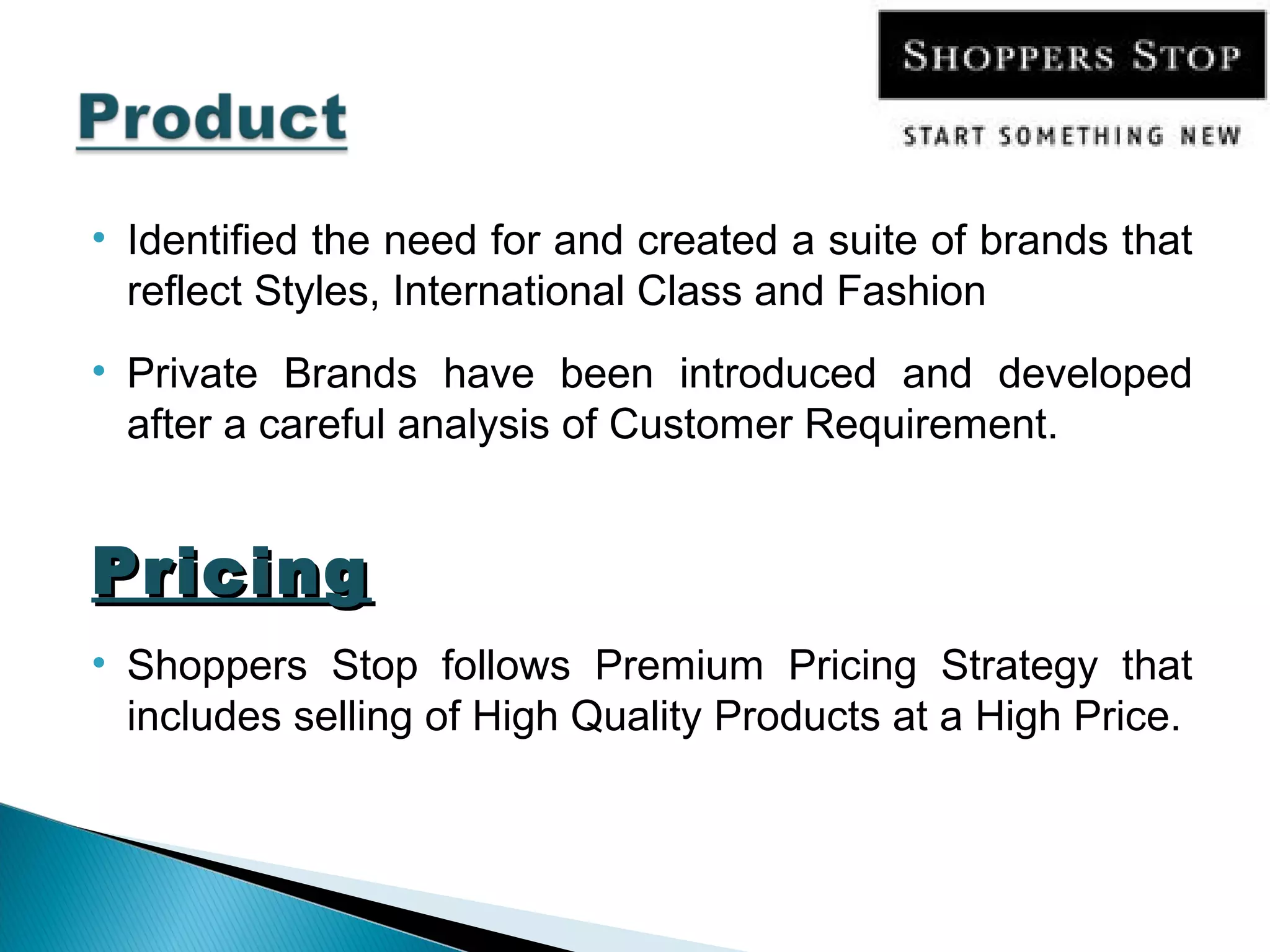 Retail Presentation - Shoppers Stop | PPT