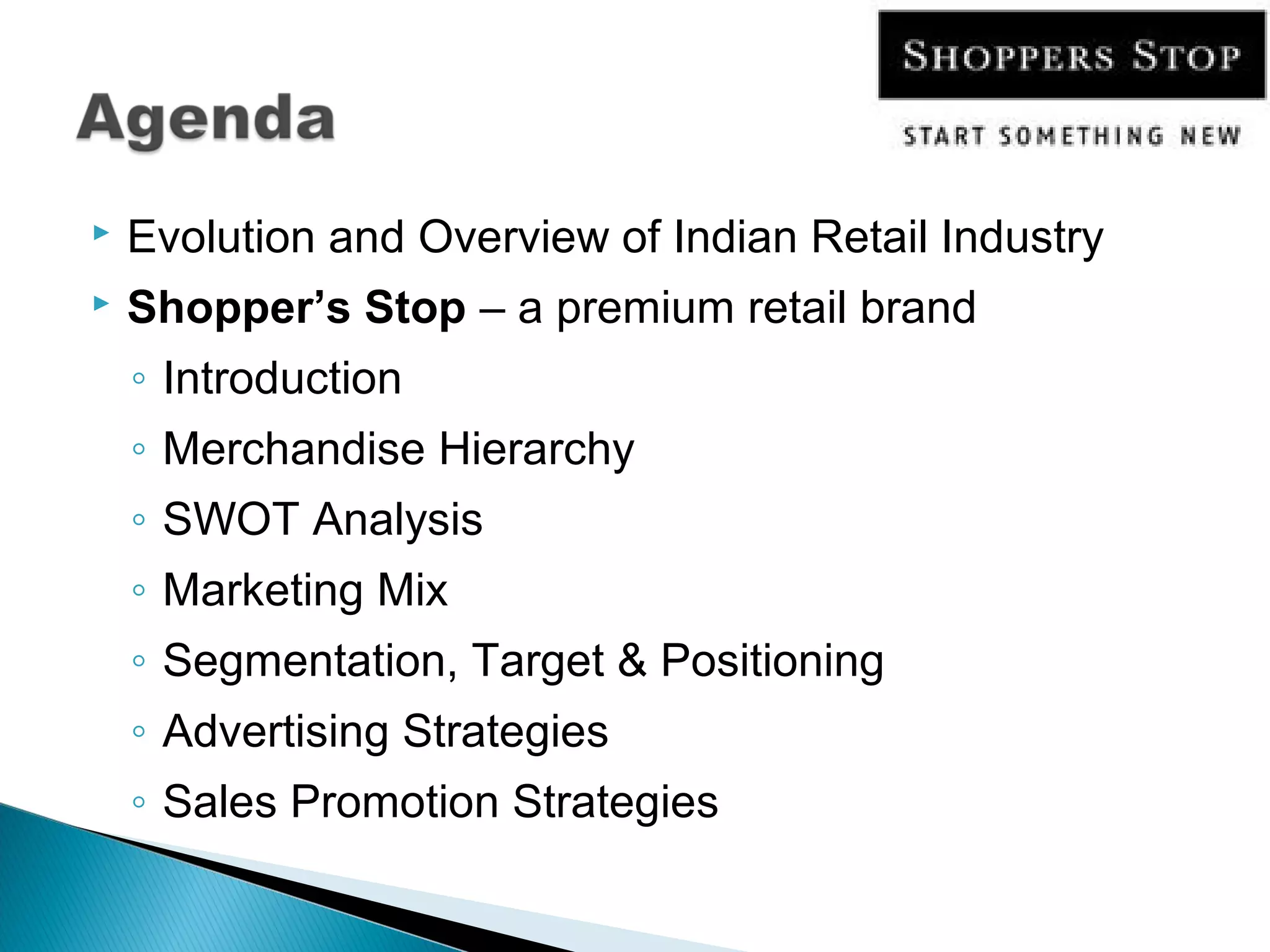 Retail Presentation - Shoppers Stop | PPT