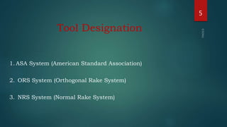 signature of single point cutting tool | PPTX