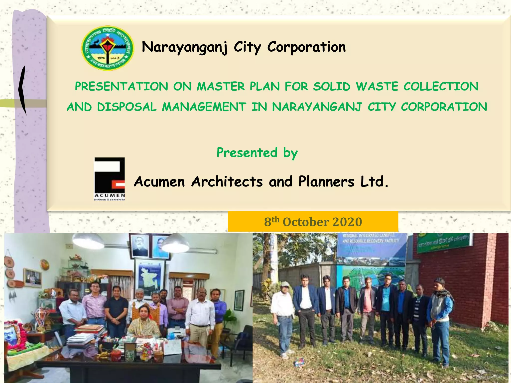 Solid Waste Management master plan for NCC | PPT