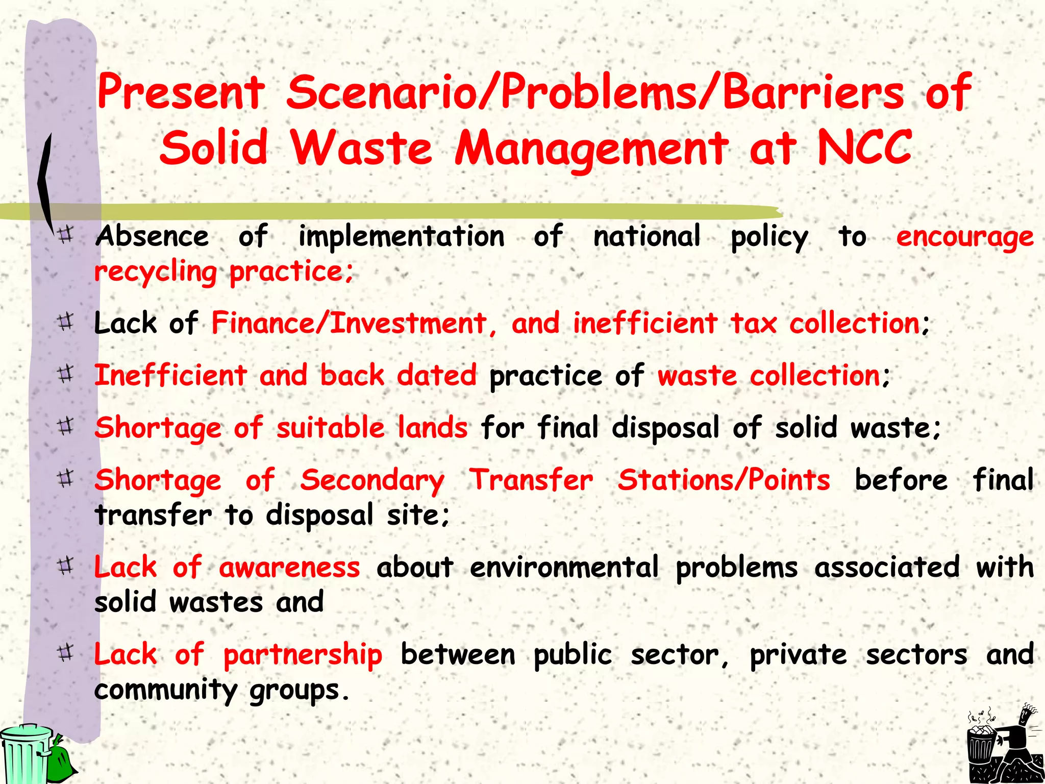 Solid Waste Management master plan for NCC | PPT