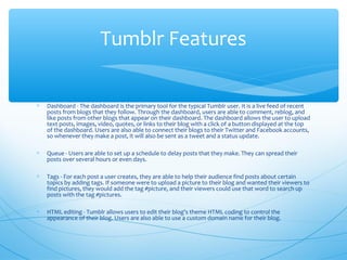 Final presentation on tumblr | PPT