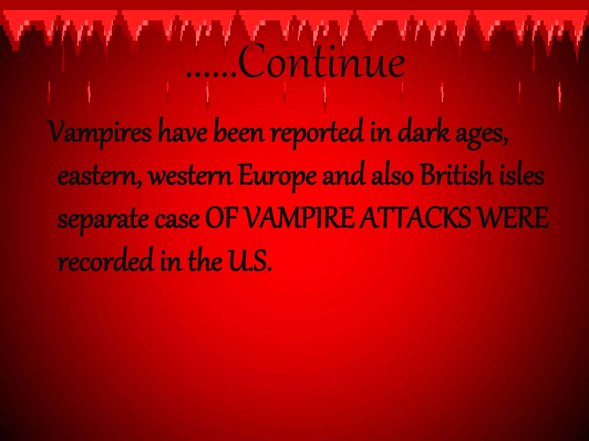 Final presentation on vampires | PPTX