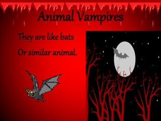 Final presentation on vampires | PPTX