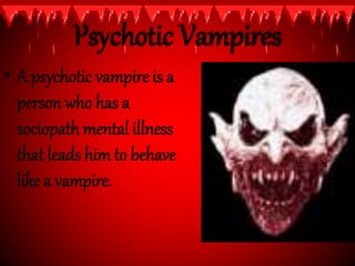 Final presentation on vampires | PPTX