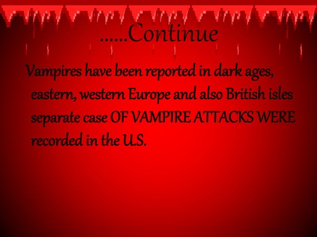 Final presentation on vampires | PPT