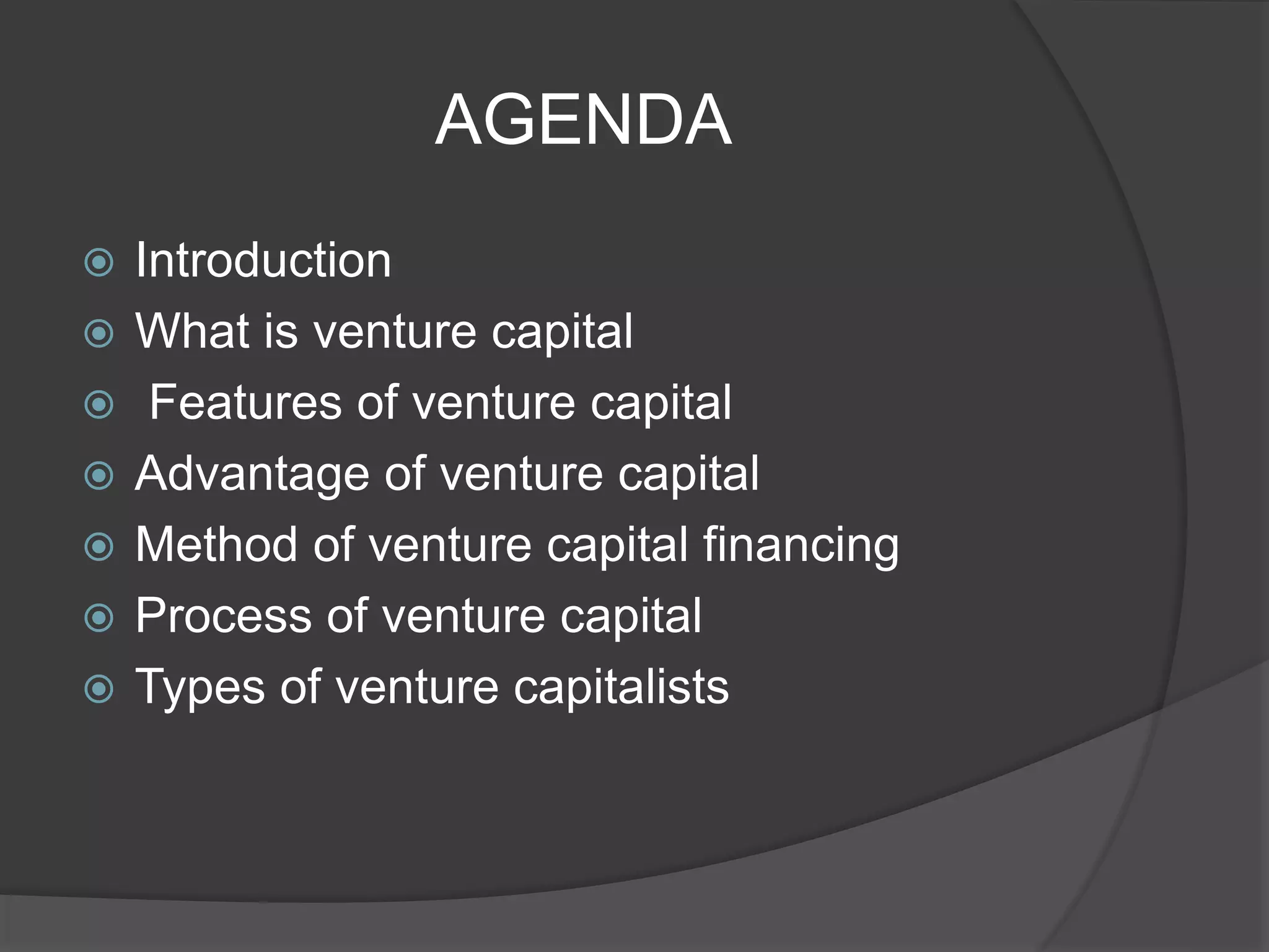 Presentation on Venture Capital | PPTX