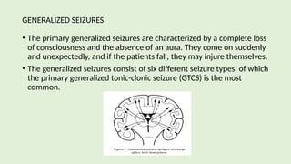 pathophysiology of epilepsy, seizures, phases of seizures. | PPTX