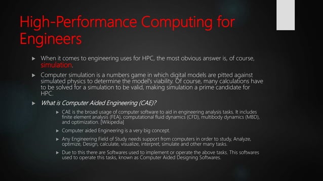 HPC and Simulation | PPT